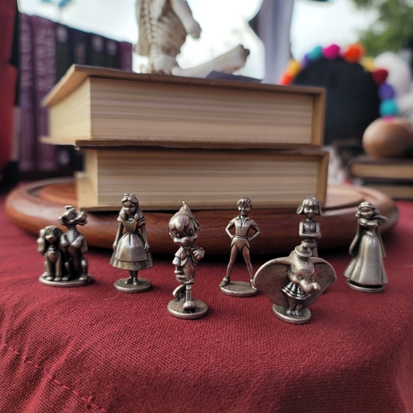 Disney | Accents | Disney Pewter Trinket Game Peices Set Of 7 Peter Pan ...